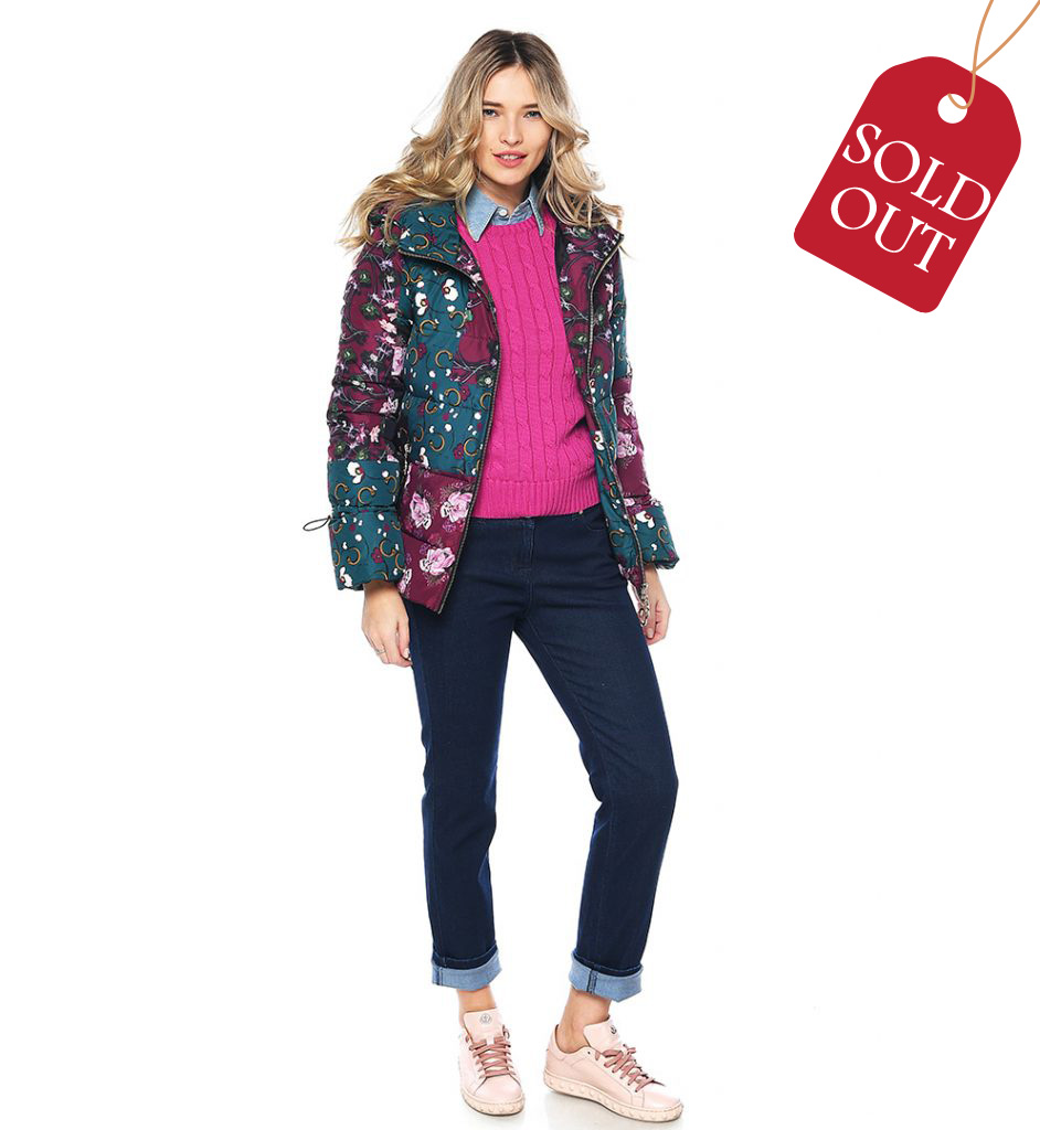 Multicoloured floral print with hood Class Roberto Cavalli - The Dresser